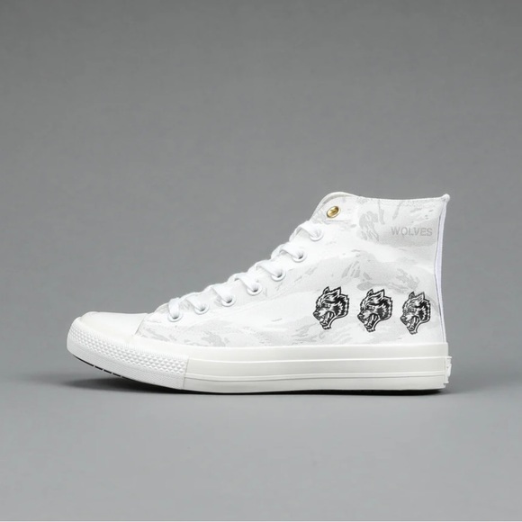 Wolves Club | Shoes | Wolves Forever High Top Shoe In Gray Off White ...